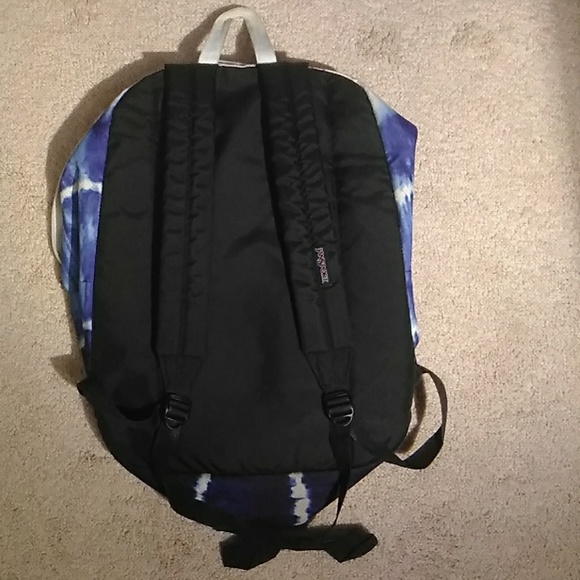 Jansport | Bags | Jansport Tiedye Bookbag Backpack Blue White | Poshmark